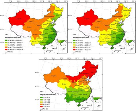 Spatial Distribution Of Regression Coefficients Of Total Population