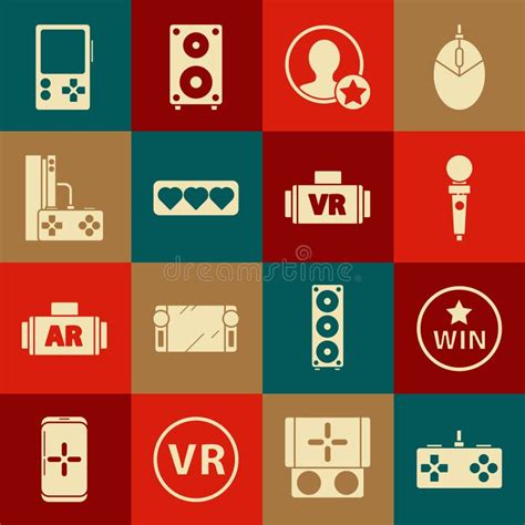 Set Gamepad Medal Joystick For Arcade Machine Premium Create Account Screen Like And Heart