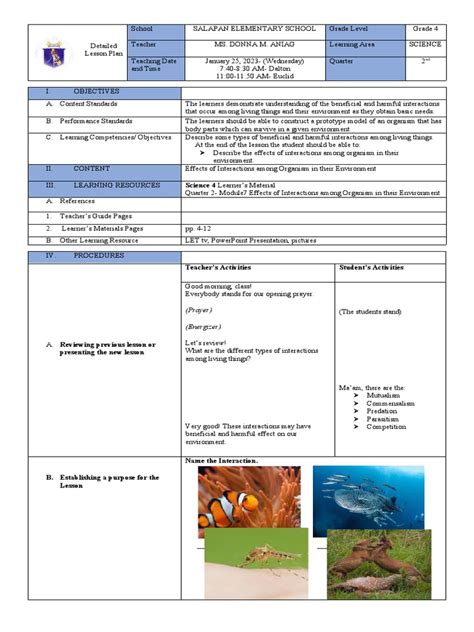 Dlp Science 4 Q2 Jan 25 2023 Pdf Learning Mosquito
