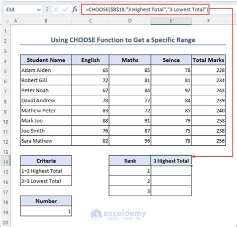 How To Use CHOOSE Function In Excel