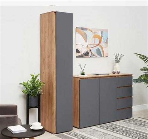 Хелен пн 01 Пенал закрытый графит и дуб Санкт Петербург Мебель и интерьер Festima Ru