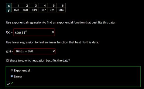 Solved Use Exponential Regression To Find An Exponential Chegg Com