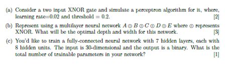 Solved A ﻿consider A Two Input Xnor Gate And Simulate A