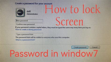 HOW TO SET PASSWORDS ON COMPUTER OR LAPTOP HOW TO LOCK SCREEN WITH PASSWORD IN WINDOWS