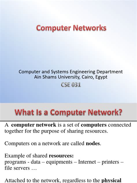 Cse031lecture Puter Networks Pdf Computer Network Network Switch