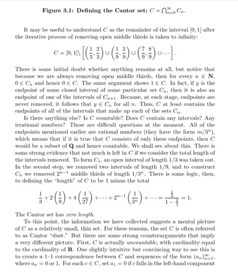 Solved Figure 31 Defining The Cantor Set C Ncn It May