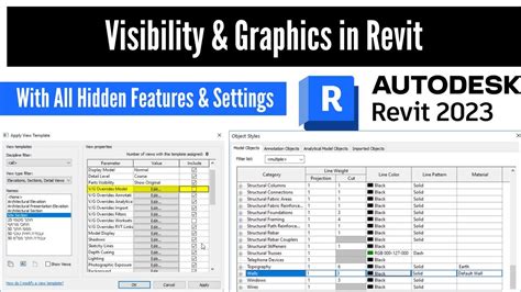Visibility And Graphics Complete Settings Revit Tutorial YouTube