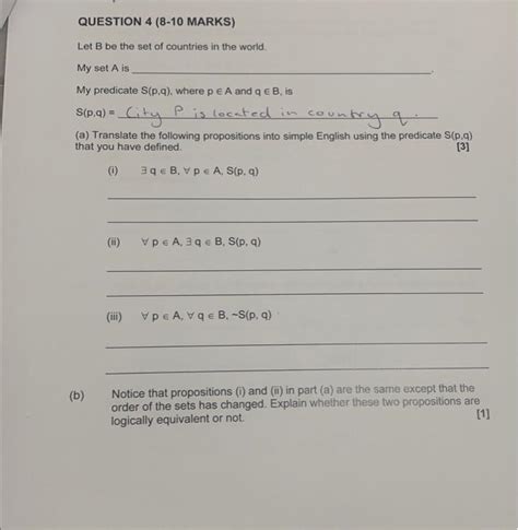 Solved My Set A Is My Predicate S P Q Where P∈a And Q∈b
