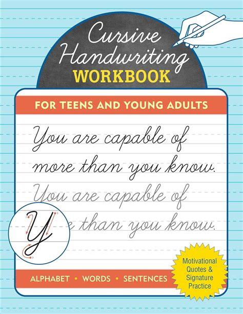 Cursive Handwriting Workbook For Teens And Babe Adults Peter Pauper Press Inc