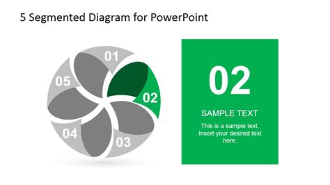5 Segmented Diagram For Powerpoint Slidemodel