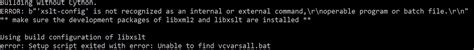 Python Installing Lxml Via Cmd Stack Overflow