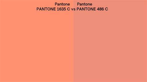 Pantone 1635 C Vs Pantone 486 C Side By Side Comparison