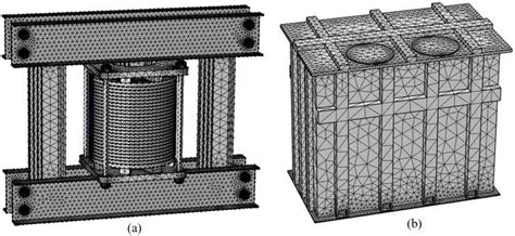 Mesh Generation Results For A Transformer 3d Geometric Model And B Download Scientific
