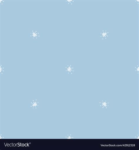 Christmas Gender Neutral Snowflake Seamless Vector Image