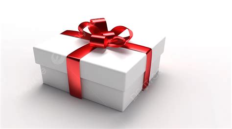 흰색 배경에 포장이 풀린 빨간 리본이 있는 흰색 선물 상자의 3d 렌더링 빨간 선물 선물 패키지 깜짝 선물 배경 일러스트 및 사진 무료 다운로드 Pngtree