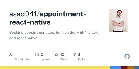 GitHub Asad Appointment React Native Booking Appointment App Built On The MERN Stack And