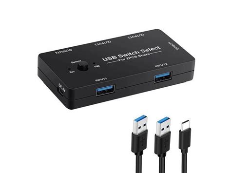 USB Switch LUOM USB Switch Selector With USB Ports Computers Sharing Peripheral Devices