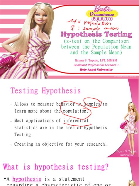 Hypothesis Testing Z Test Pdf Hypothesis Statistical Hypothesis Testing