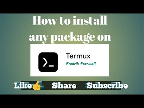 How To Install Any Package In Termux App YouTube