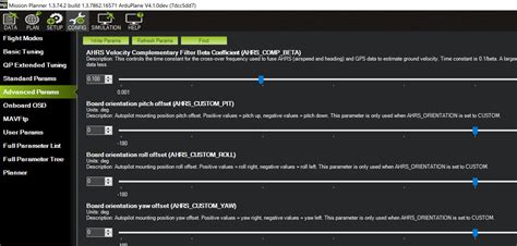 Autotune Page P I Not Adjustable ArduPlane ArduPilot Discourse
