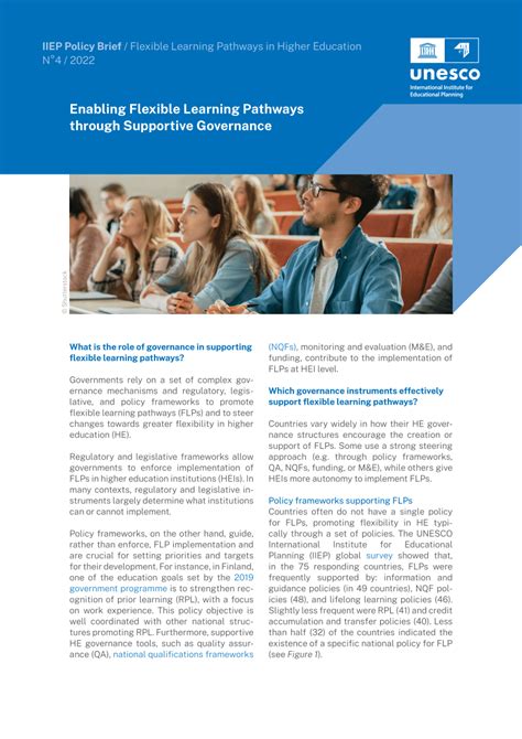Pdf Enabling Flexible Learning Pathways Through Supportive Governance