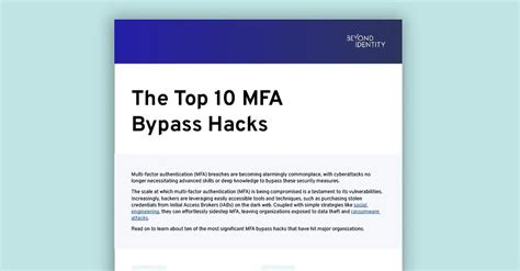 The Top 10 Mfa Bypass Hacks