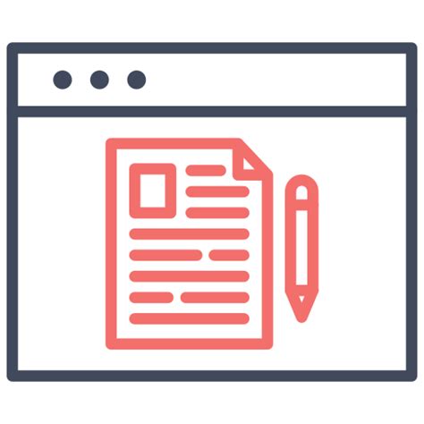 Browser Generic Outline Color Icon