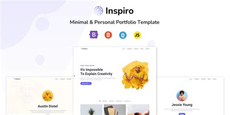 Inspiro Responsive Portfolio HTML Template By Shreethemes Codester