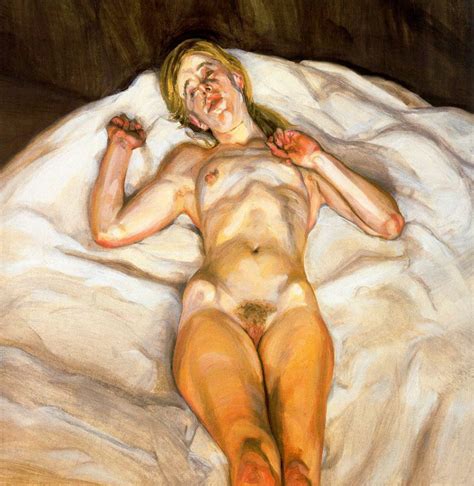 Naked Girl 卢西安弗洛伊德作品 无水印高清图 麦田艺术