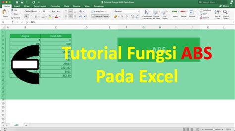 Tutorial Fungsi Abs Di Excel Compute Expert Youtube