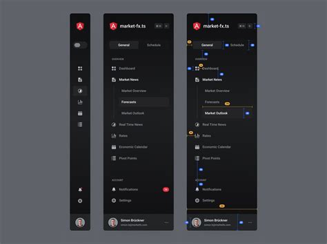 Sidebar Navigation Dark By Adam Sokołowski On Dribbble