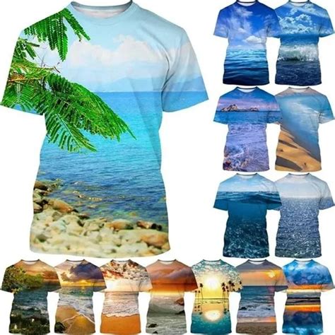 Camisetas Gr Ficas Masculinas De Ver O Tops Da Moda Estilo Praia Casual