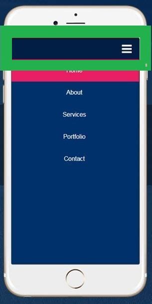 Html Nav Bar Incorrect Title When Responsive And Underneath Menu Bar
