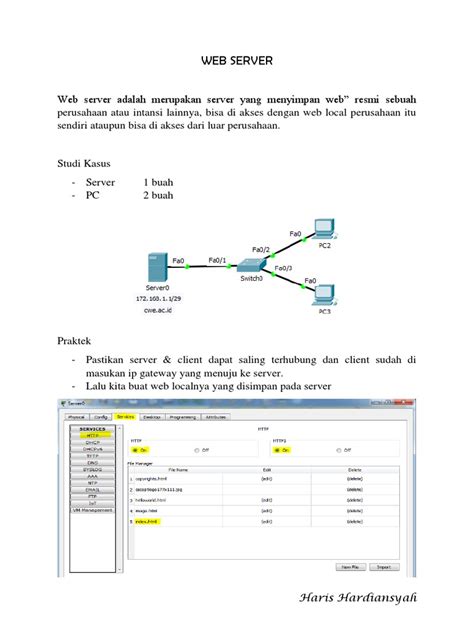 Web Server Cisco Packet Tracer 71 Pdf