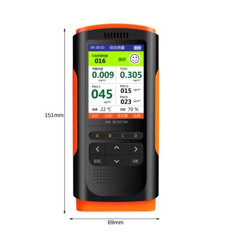 HOTAX Air คณภาพเครองตรวจจบ PM2 5 PM10 PM1 0แบบพกพา Air คณภาพ Monitor Gas Sensor เครองตรวจ