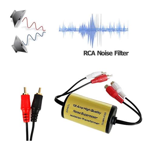 Rca Audio Noise Filter Anti Noise Ground Loop Isolator Noise Filter Eliminator Suppressor Ground