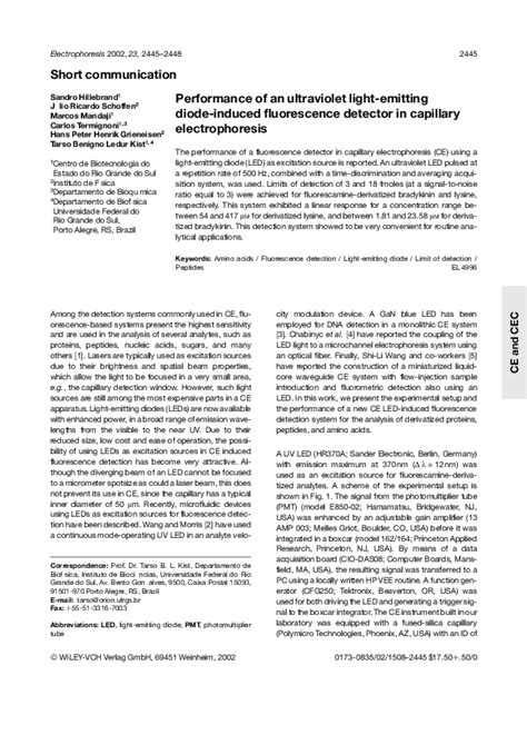 Pdf Novel Integrated Paired Emitter Detector Diode Pedd As A Miniaturized Photometric