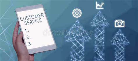 Text Caption Presenting Customer Serviceprocess Of Ensuring Client