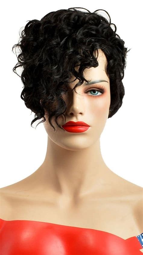 Beron Short African Wig Natural Curly Female Synthetic Wigs For Party