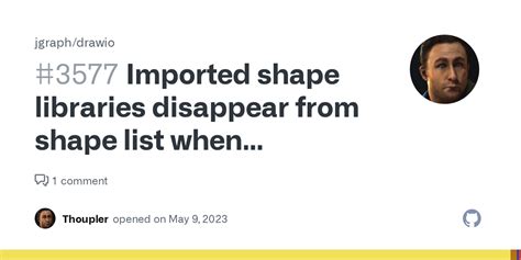 Imported Shape Libraries Disappear From Shape List When Switching