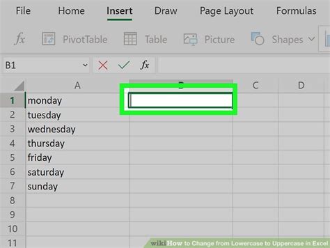 How To Change From Lowercase To Uppercase In Excel Steps