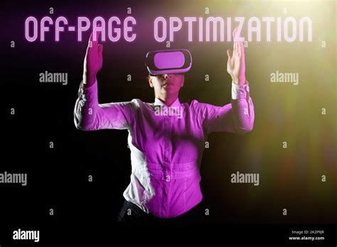 Conceptual Display Off Page Optimization Word Written On Website