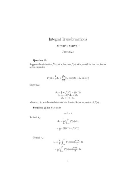 Integraltransformations Pdf
