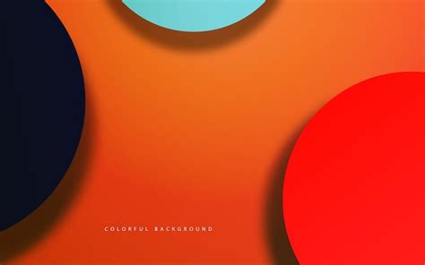 Premium Vector Abstract Overlap Layer Circle Colorful Background Vector