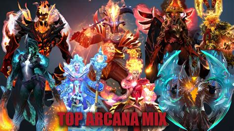 Dota 2 Top Arcana With Mix Set Expensive Set Golden Items Rare