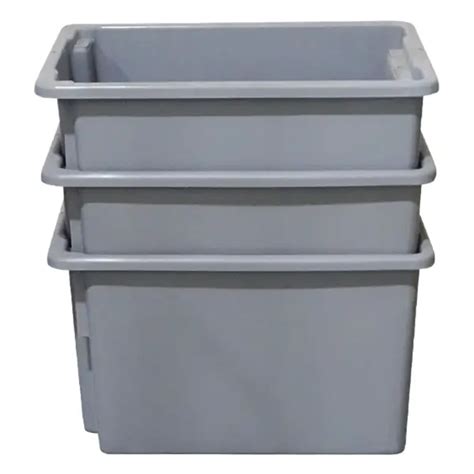 68L Stack Nest Crate Grey SNR008RWCGRY Richmond Rolling Solutions