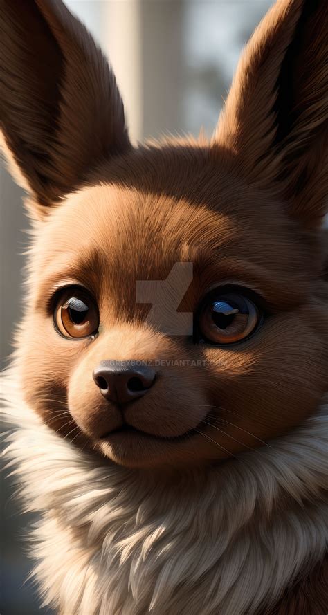 Eevee Face Close Up By Greybonz On Deviantart