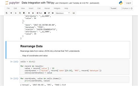 Upload Weather Data From Web Services Into Tm1planning Analytics