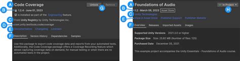 Unity Manual Details Panel
