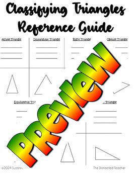 Classifying Triangles Guided Notes Digital By The Distracted Teacher